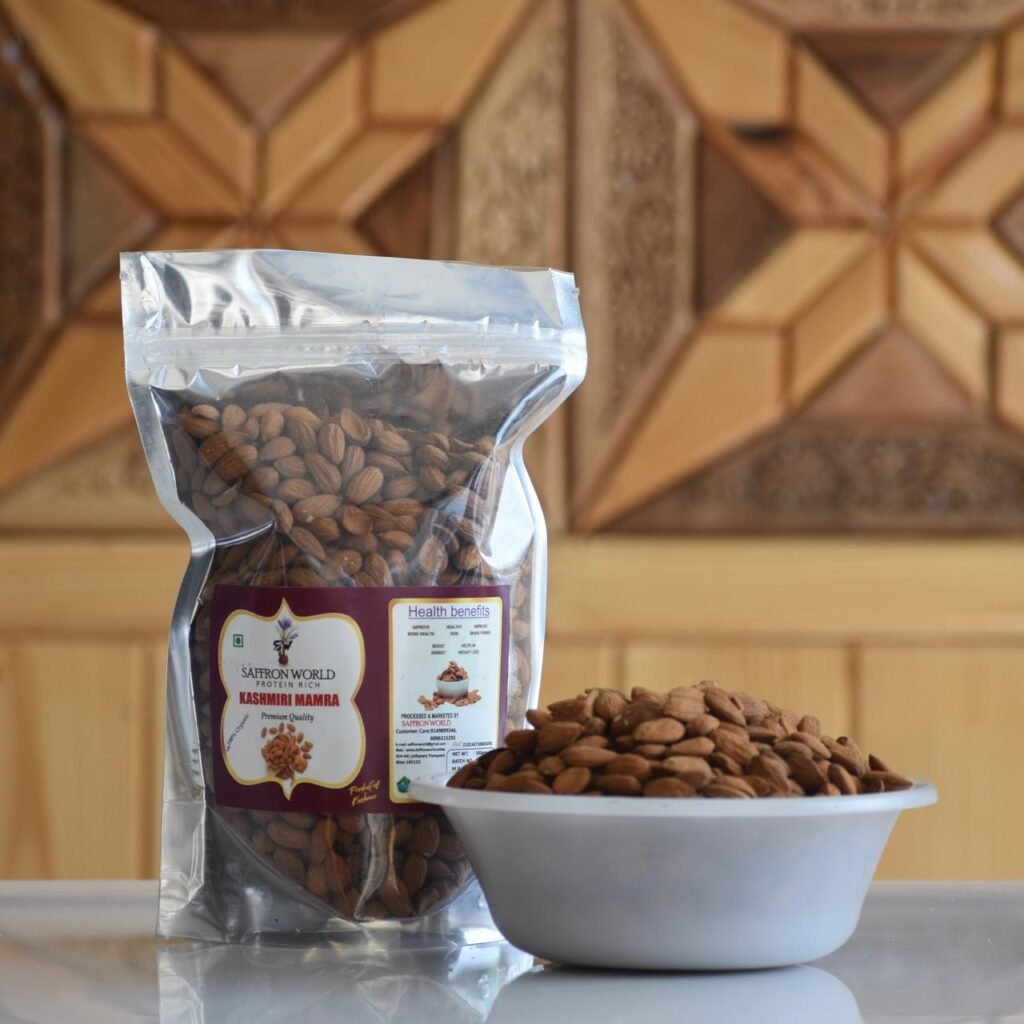 Premium Kashmiri Mamra Badam – Authentic Thin-Skinned Brain Almonds ...